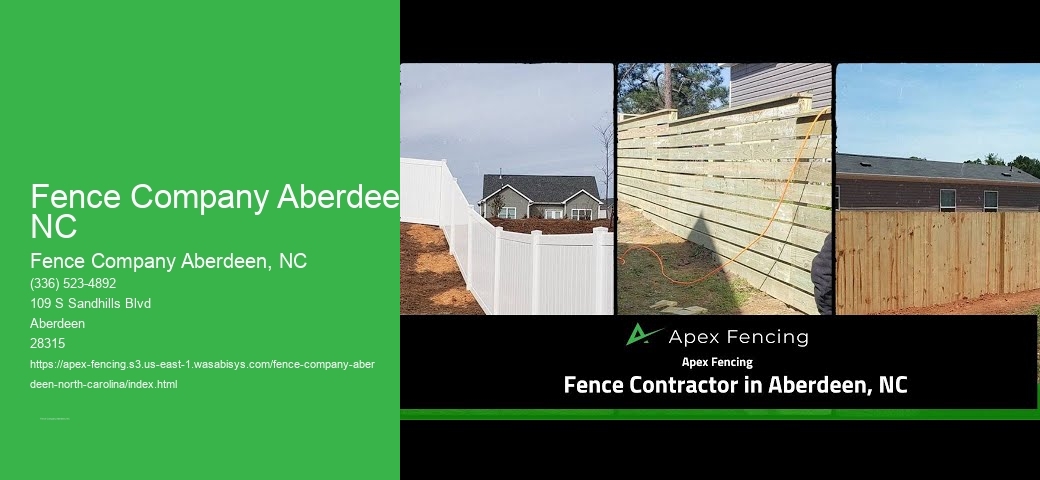 Fence Company Aberdeen, NC